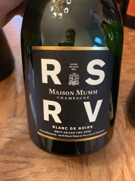 2009 G. H. Mumm & Cie Champagne Grand Cru Maison Mumm RSRV Blanc de ...