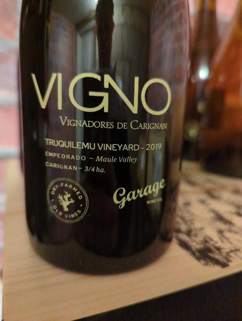 2019 Garage Wine Co. Carignan Vigno Truquilemu Vineyard, Chile, Maule ...