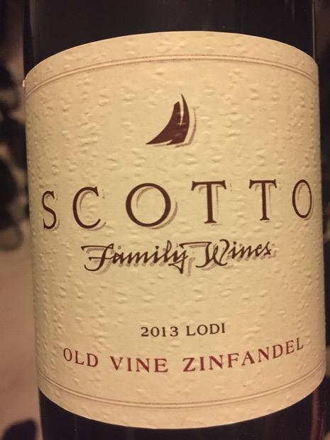 2014 Scotto Family Wines Zinfandel Old Vines, USA, California, Central ...