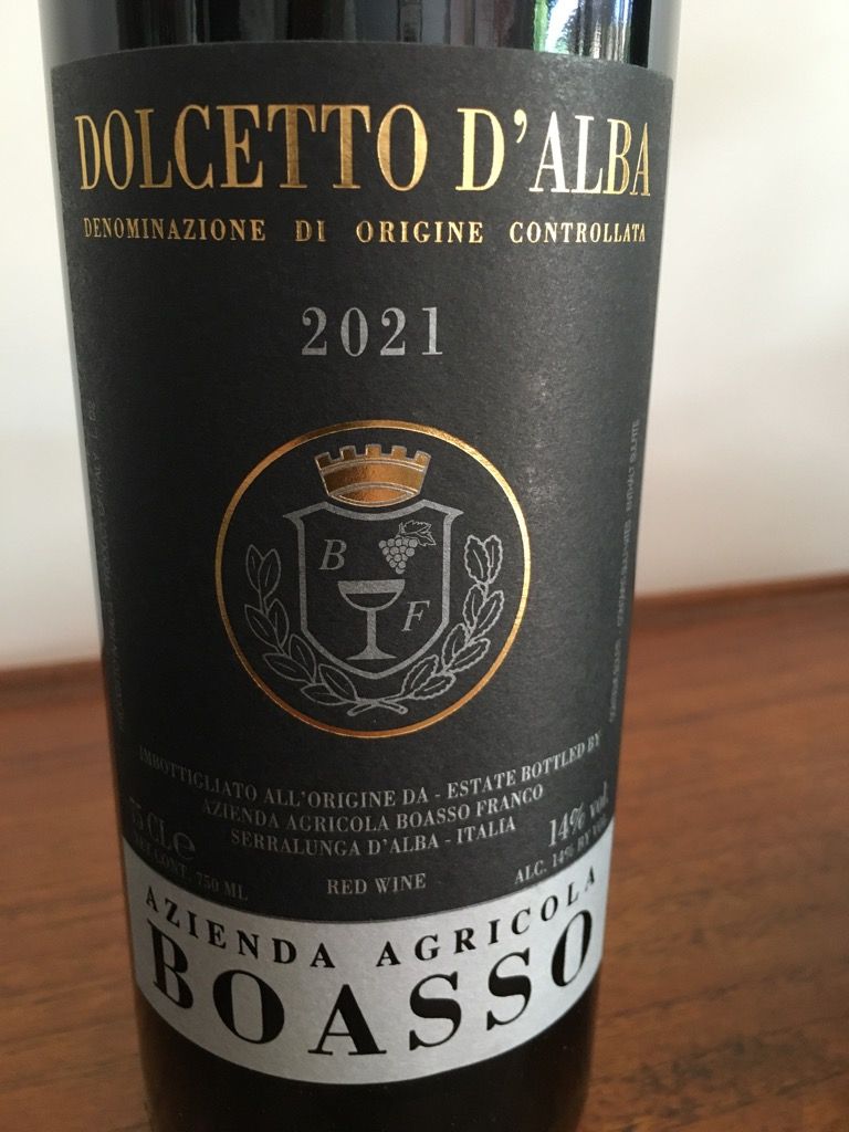 2022 Boasso Dolcetto d'Alba, Italy, Piedmont, Alba, Dolcetto d'Alba ...