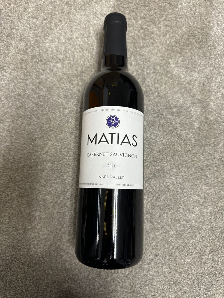 2021 Matias Cabernet Sauvignon, USA, California, Napa Valley ...