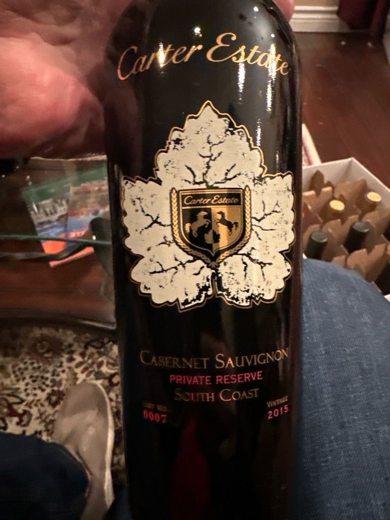 2016 Carter Estate Winery Cabernet Sauvignon Private Reserve, USA ...