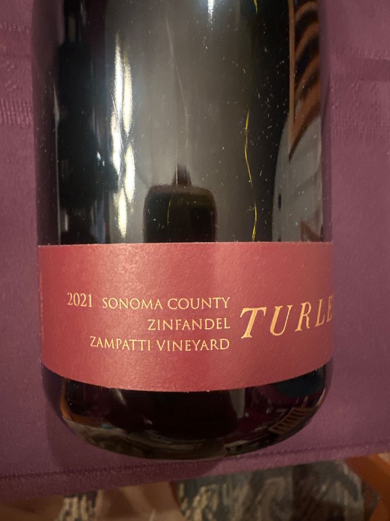 2021 Turley Zinfandel Zampatti Vineyard, USA, California, Sonoma County ...
