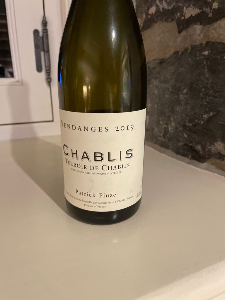 2019 Patrick Piuze Chablis Terroir de Chichée, France, Burgundy ...