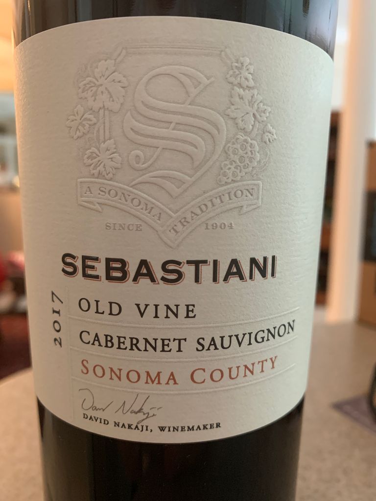 2021 Sebastiani Vineyards & Winery Cabernet Sauvignon Old Vine ...