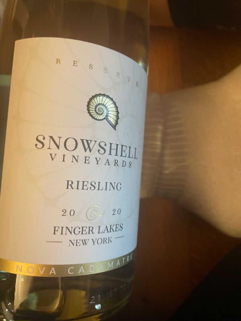 2020 Snowshell Vineyards Riesling Reserve, USA, New York, Finger Lakes ...