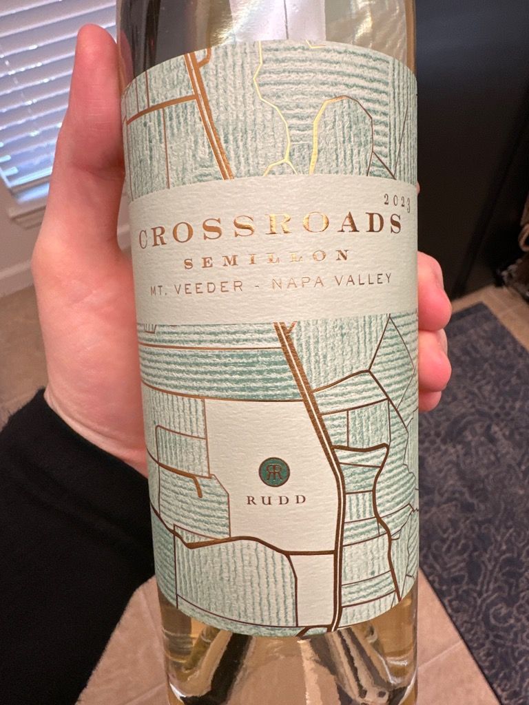 2023 Rudd Sémillon Crossroads, USA, California, Napa Valley, Mt. Veeder ...