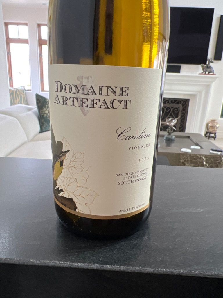 2023 Domaine Artefact Viognier Caroline, USA, California, Central Coast ...