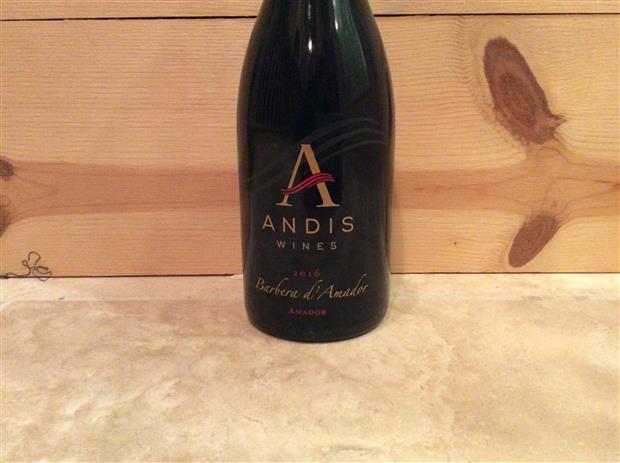 2016 Andis Wines Barbera Estate, USA, California, Sierra Foothills ...