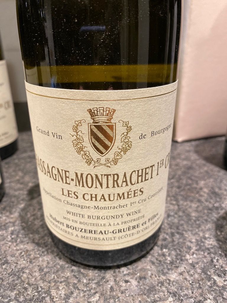 2017 Hubert Bouzereau-Gruère et Filles Chassagne-Montrachet 1er Cru Les ...