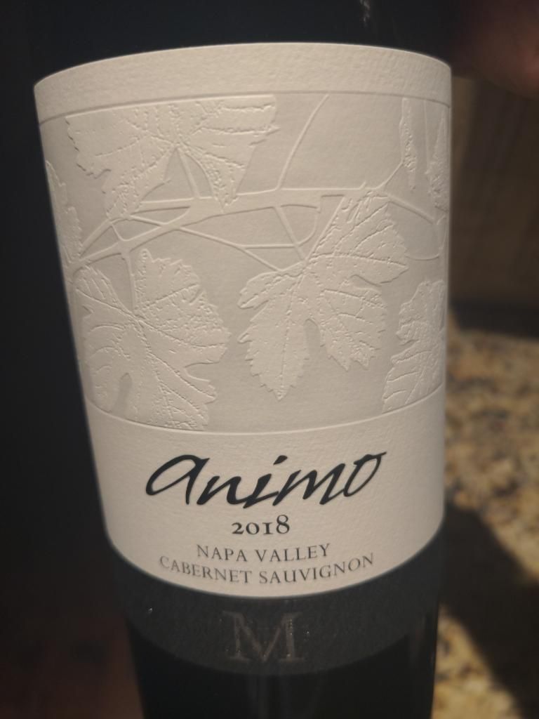 2018 Animo Cabernet Sauvignon, USA, California, Napa Valley - CellarTracker
