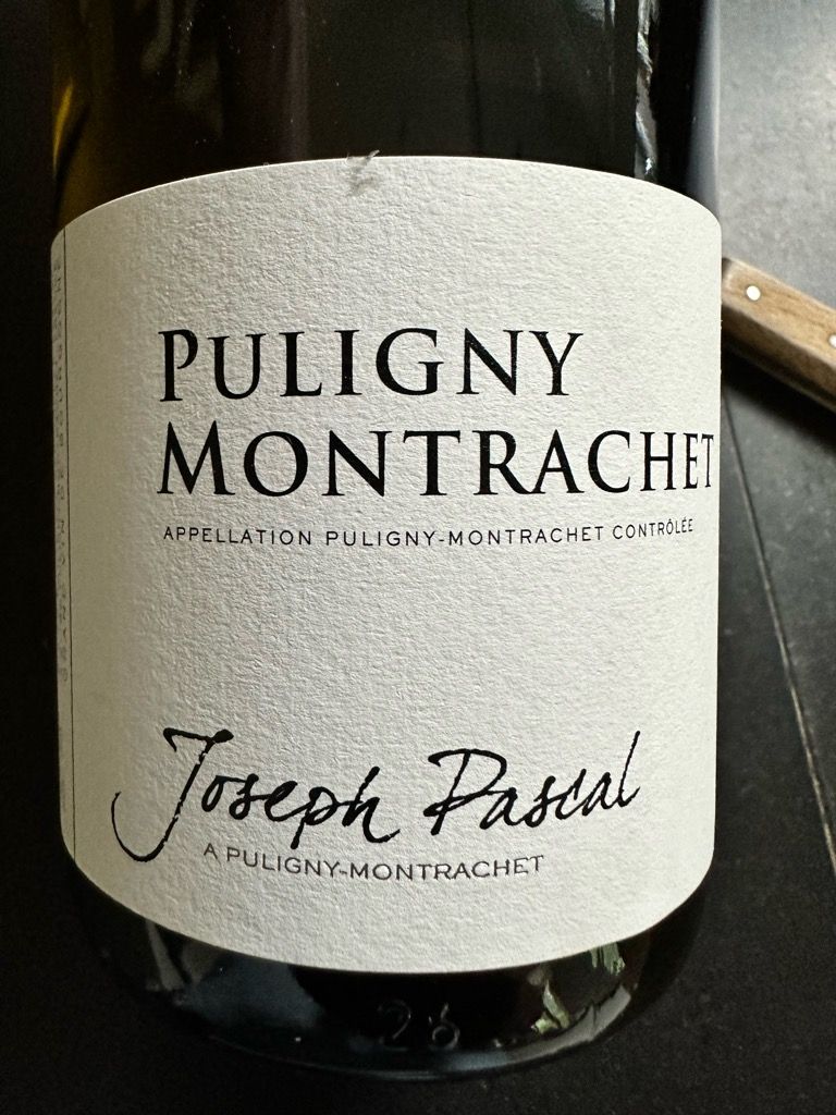 2021 Joseph Pascal Puligny-Montrachet, France, Burgundy, Côte de Beaune ...