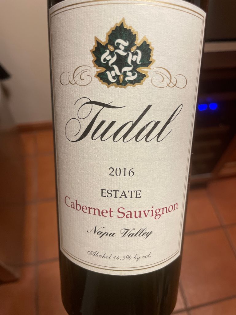 2016 Tudal Family Winery Cabernet Sauvignon, USA, California, Napa ...