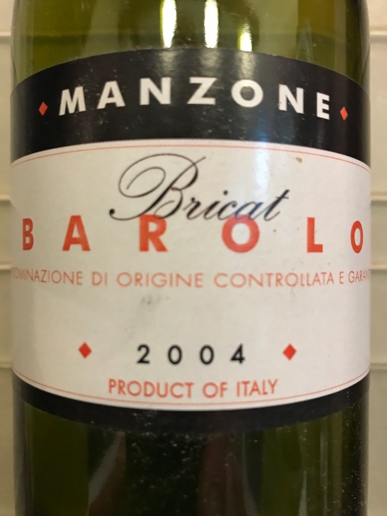 2004 Giovanni Manzone Barolo Bricat, Italy, Piedmont, Langhe, Barolo ...