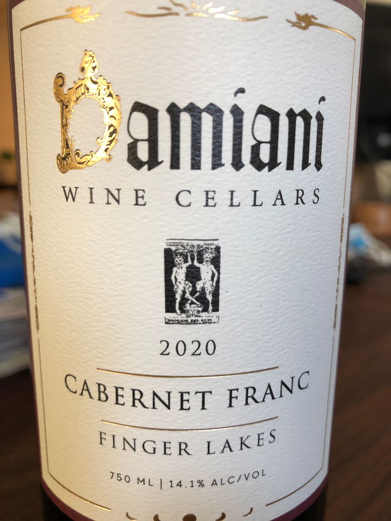 2020 Damiani Wine Cellars Cabernet Franc, USA, New York, Finger Lakes ...