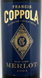 2003 Francis Ford Coppola Merlot Diamond Collection Blue Label, USA ...