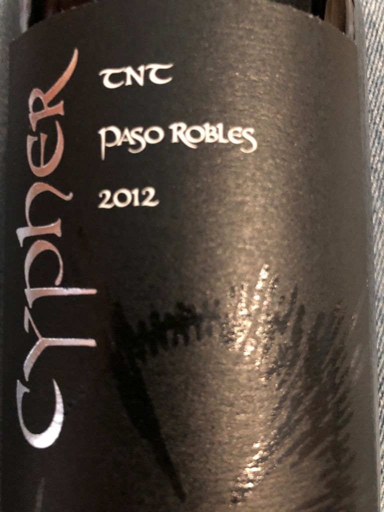 2013 Cypher Winery TNT, USA, California, Central Coast, Paso Robles ...