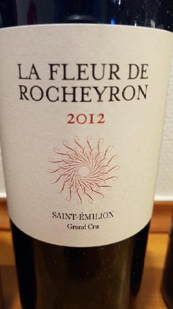 2012 Château Rocheyron La Fleur de Rocheyron (second wine), France ...