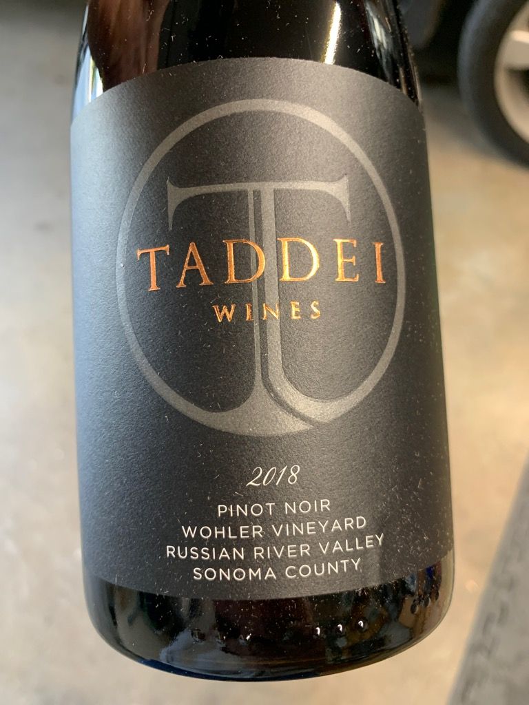 2021 Taddei Wines Pinot Noir Jenks Vineyard, USA, California, Sonoma ...