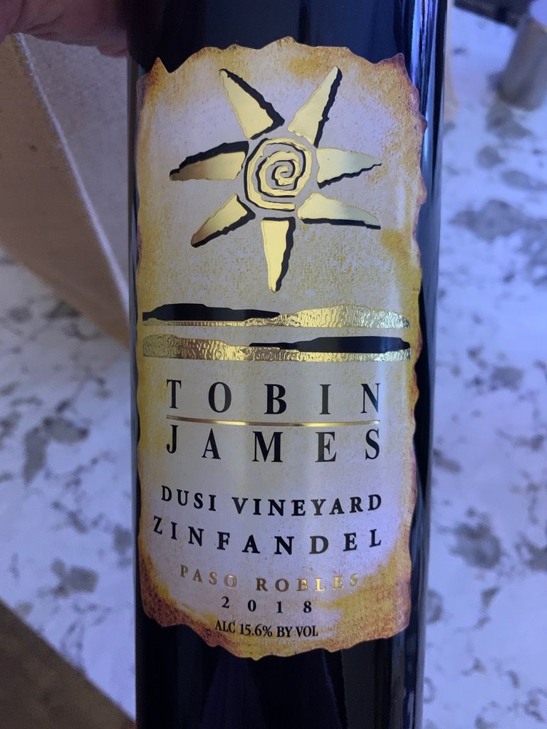 2018 Tobin James Zinfandel Dusi Vineyard, USA, California, Central Coast, Paso Robles ...