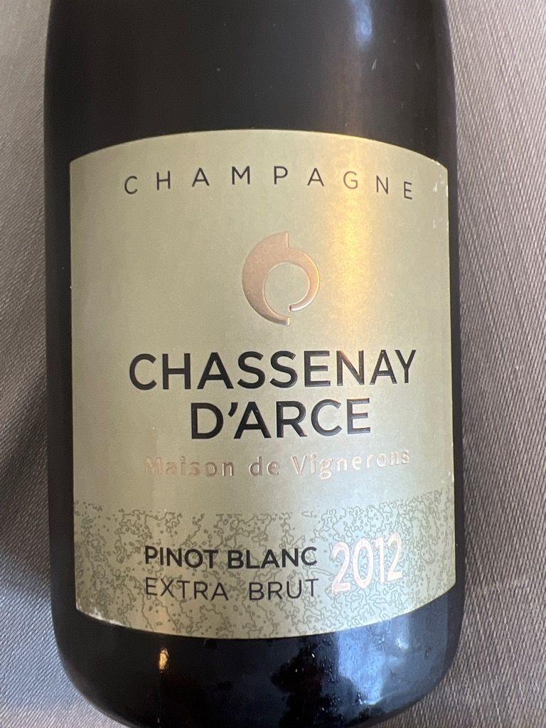 2014 Chassenay d'Arce Pinot Blanc Champagne Extra Brut, France ...