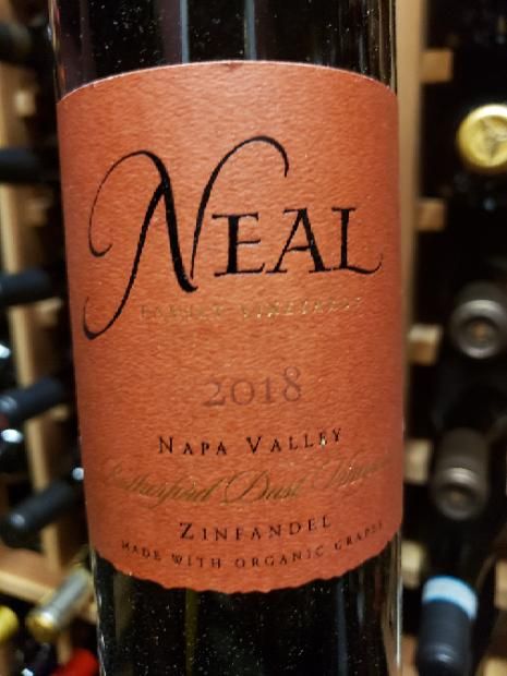2018 Neal Family Vineyards Zinfandel Rutherford Dust, USA, California ...