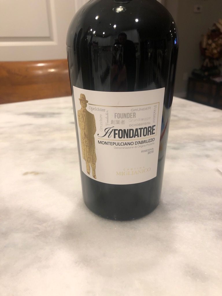 2016 Cantina Miglianico Montepulciano d'Abruzzo Il Fondatore Riserva ...