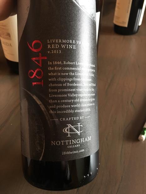 2012 Nottingham Cellars 1846, USA, California, San Francisco Bay ...