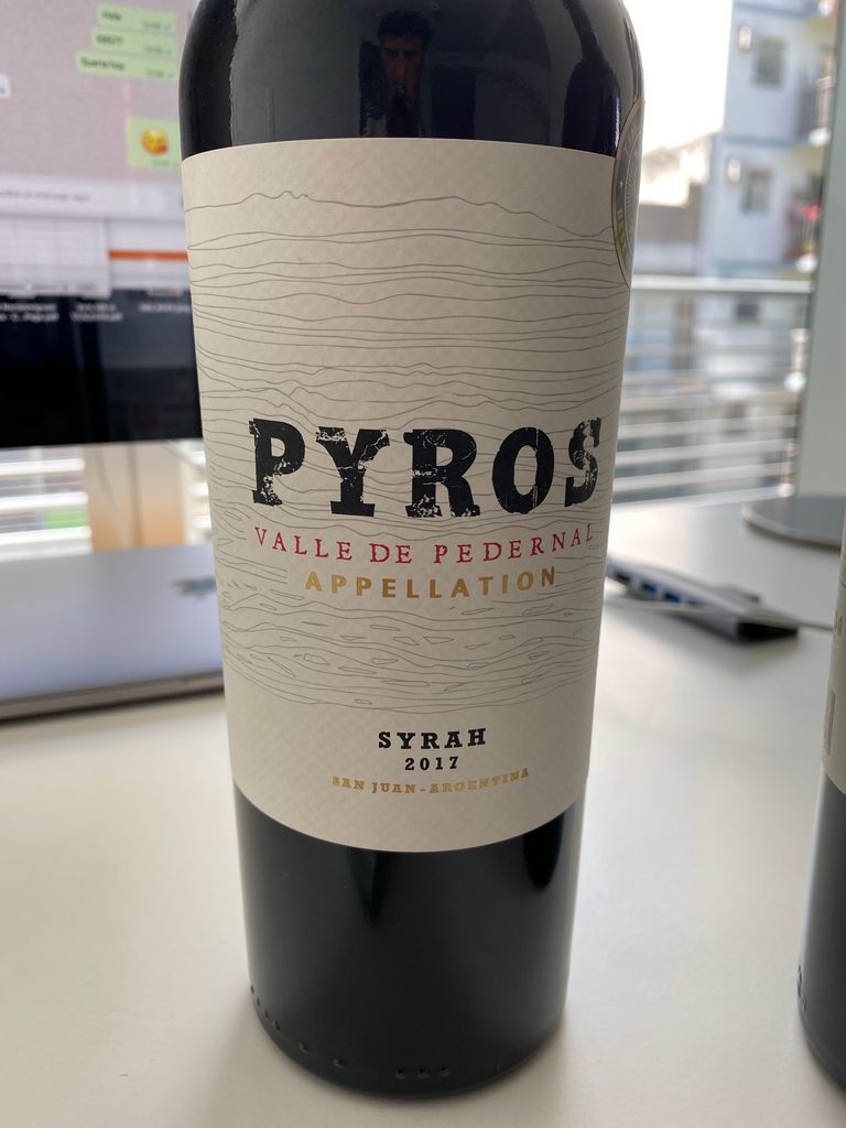 2016 Pyros Syrah Valle de Pedernal Appellation, Argentina, San Juan ...