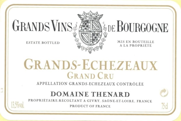 2019 Domaine Thenard Grands-Echezeaux, France, Burgundy, Côte de Nuits ...