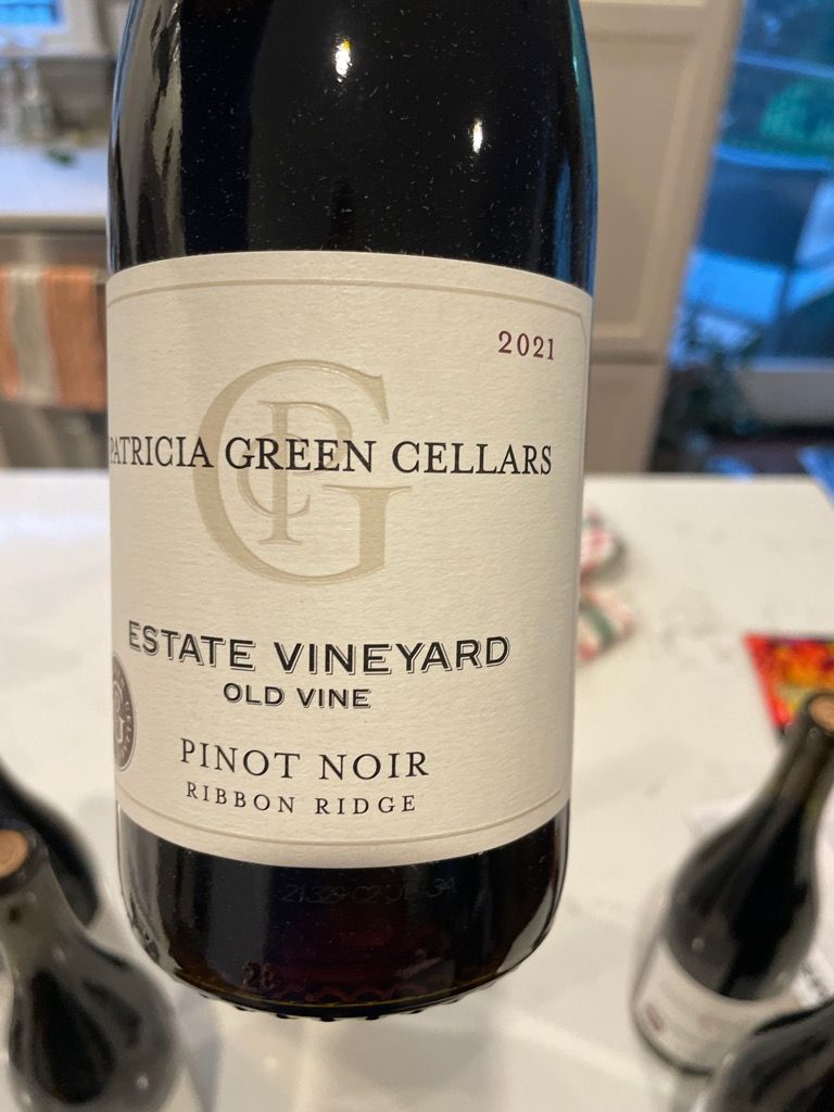 2021 Patricia Green Cellars Pinot Noir Old Vine Estate Vineyard, USA ...