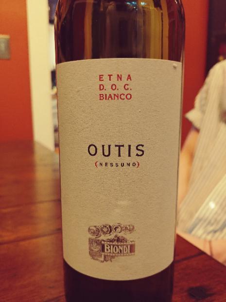 2017 Vini Biondi Etna Bianco Outis Nessuno, Italy, Sicily, Etna DOC ...
