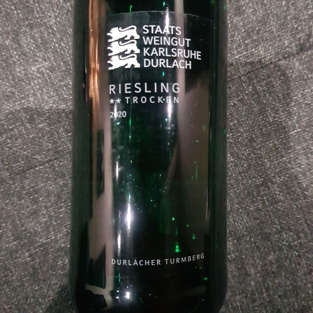 2020 Staatsweingut Karlsruhe-Durlach Durlacher Turmberg Riesling ...