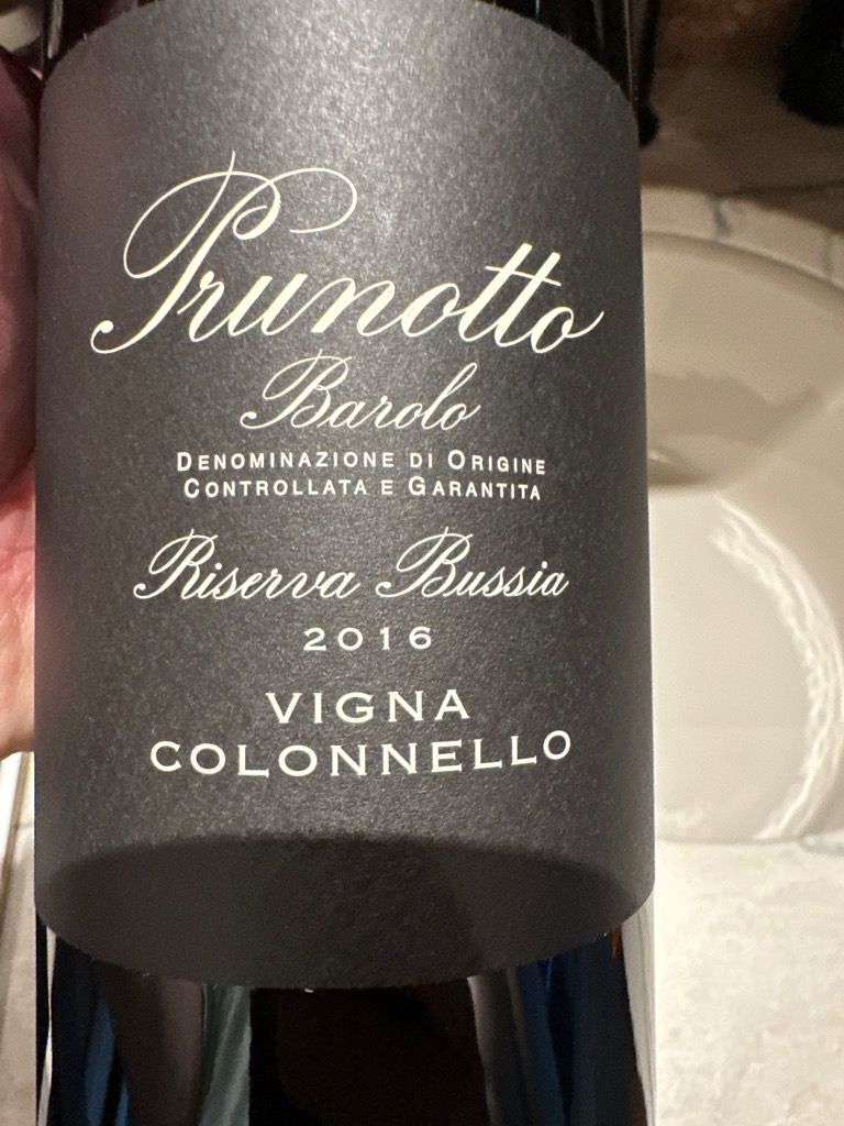 2016 Prunotto Barolo Riserva Bussia Colonnello, Italy, Piedmont, Langhe ...