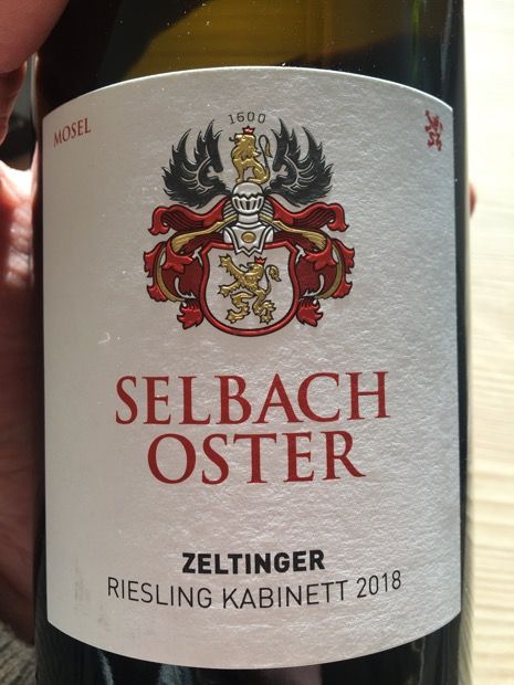 2018 Selbach-Oster Riesling Kabinett, Germany, Mosel Saar Ruwer ...