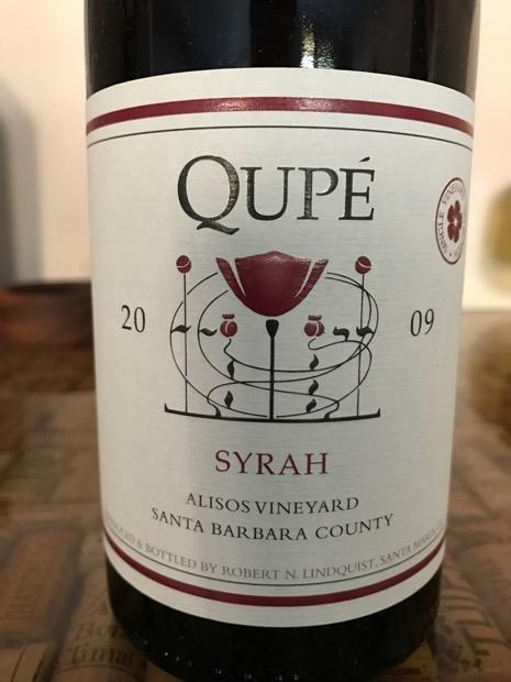 2008 Qupé Syrah Alisos Vineyard, USA, California, Central Coast, Santa ...