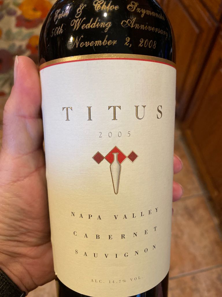 2005 Titus Cabernet Sauvignon, USA, California, Napa Valley - CellarTracker