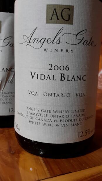 2006 Angels Gate Winery Vidal Blanc, Canada, Ontario, Niagara Peninsula ...