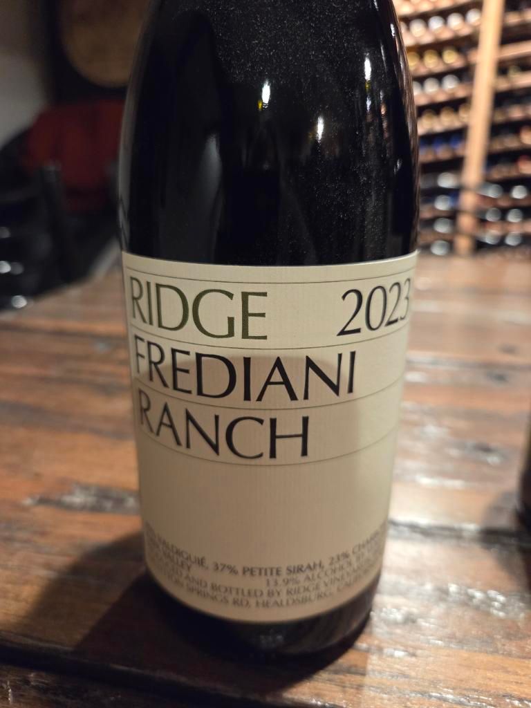 2023 Ridge Frediani Ranch, USA, California, Napa Valley - CellarTracker