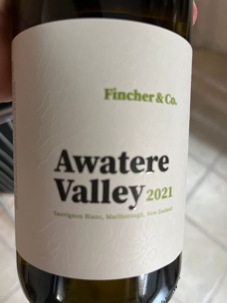 2021 Fincher & co Sauvignon Blanc Awatere Valley, New Zealand, South ...