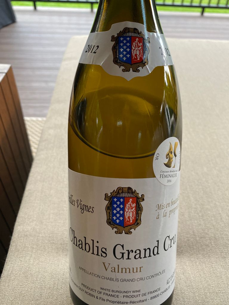 2012 Domaine Guy Robin et Fils Chablis Grand Cru Valmur Vieilles Vignes ...