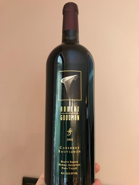 2000 Robert Goodman Winery Cabernet Sauvignon Beatty Ranch, USA ...