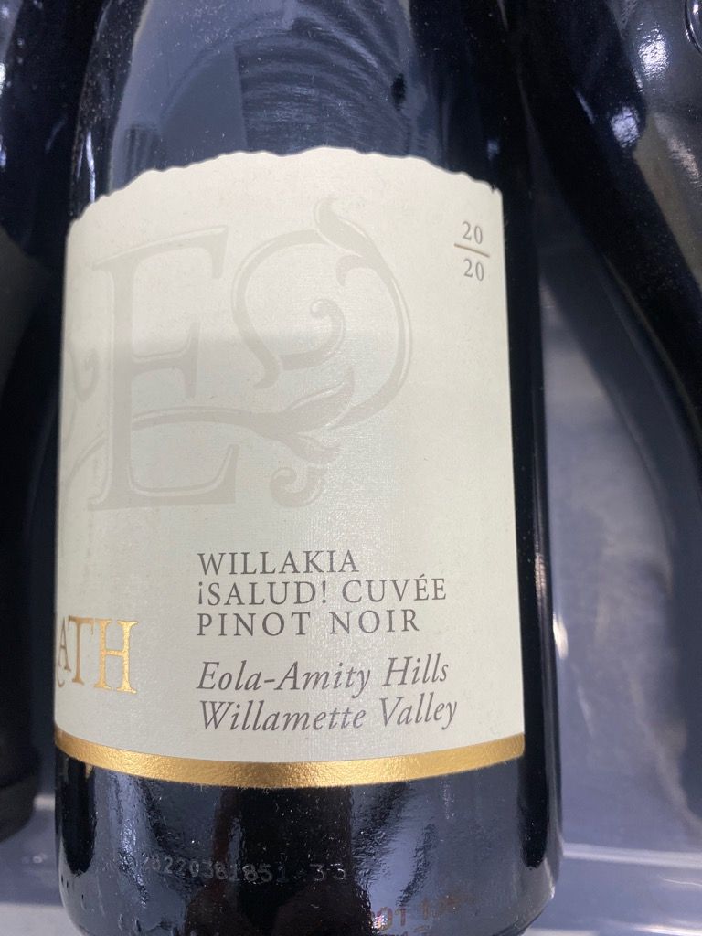 2020 Erath Pinot Noir Salud Cuvée Willakia Vineyard, USA, Oregon ...