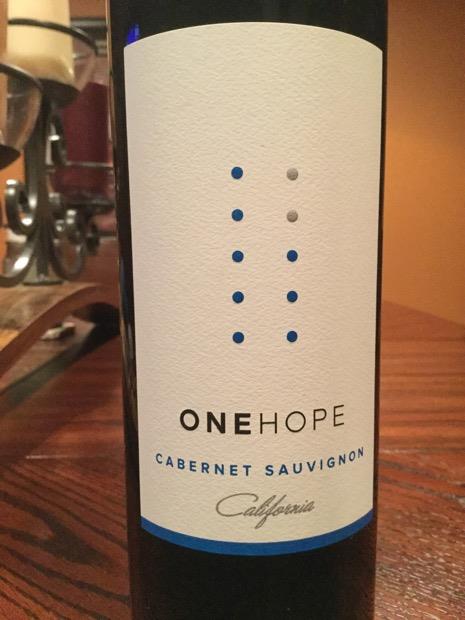 2016 One Hope Cabernet Sauvignon, USA, California - CellarTracker