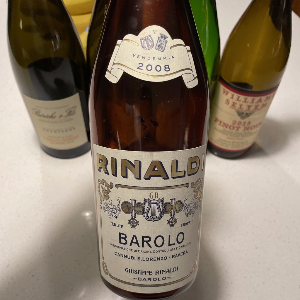 2008 Giuseppe Rinaldi Barolo Cannubi San Lorenzo Ravera, Italy ...