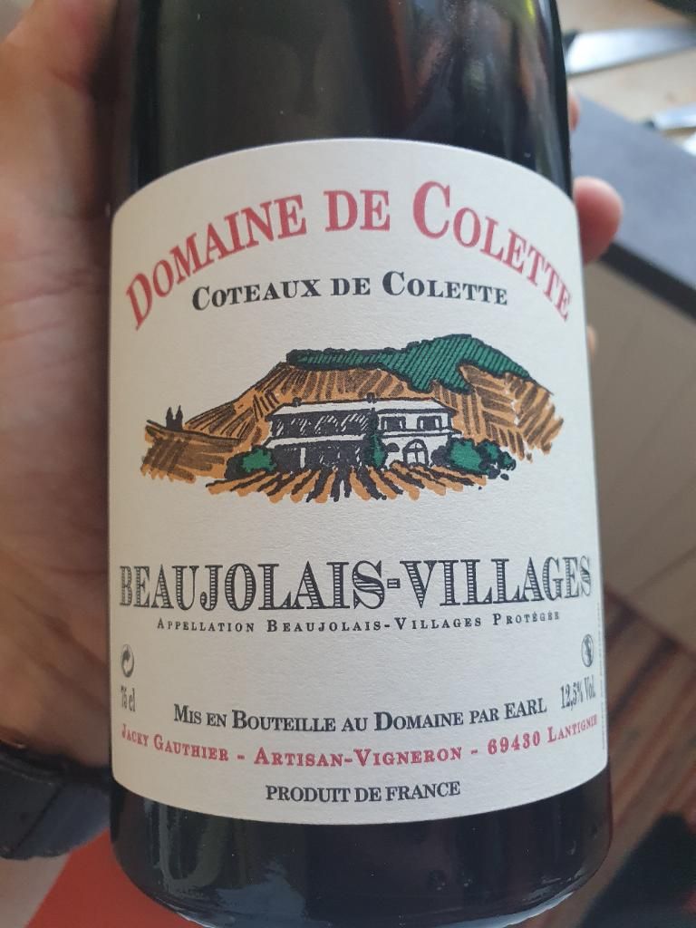 2020 Domaine de Colette Beaujolais-Villages Coteaux de Colette, France ...