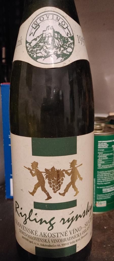 1997 Movino Rizling rynsky, Slovakia, Nitrianska, Čajkov - CellarTracker