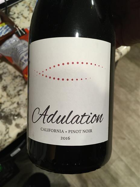 2016 Adulation Pinot Noir, USA, California - CellarTracker