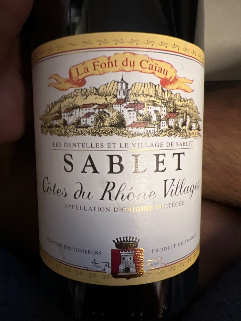 2019 Cave des Vignerons a Sablet Vaucluse Côtes du Rhône Villages ...