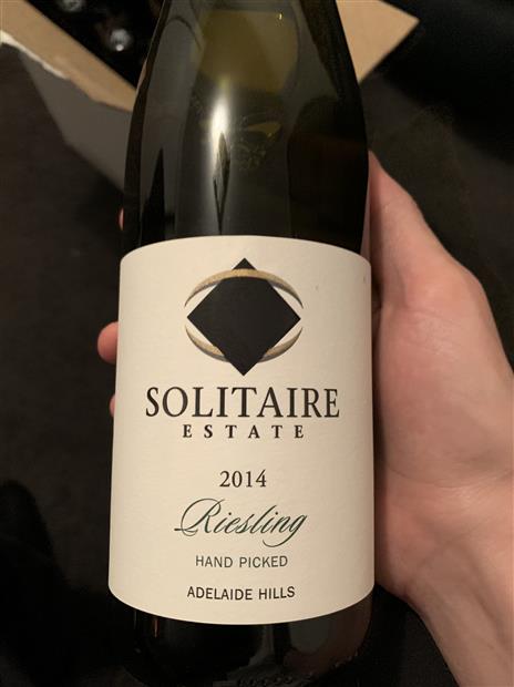 2015 Solitaire Estate Riesling, Australia, South Australia, Mount Lofty ...
